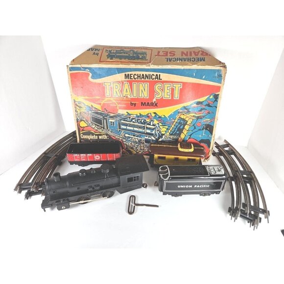 Marx | Toys | 97 Marx Mechanical Train Set 526 Complete Original Box Locomotive Tender Key ...